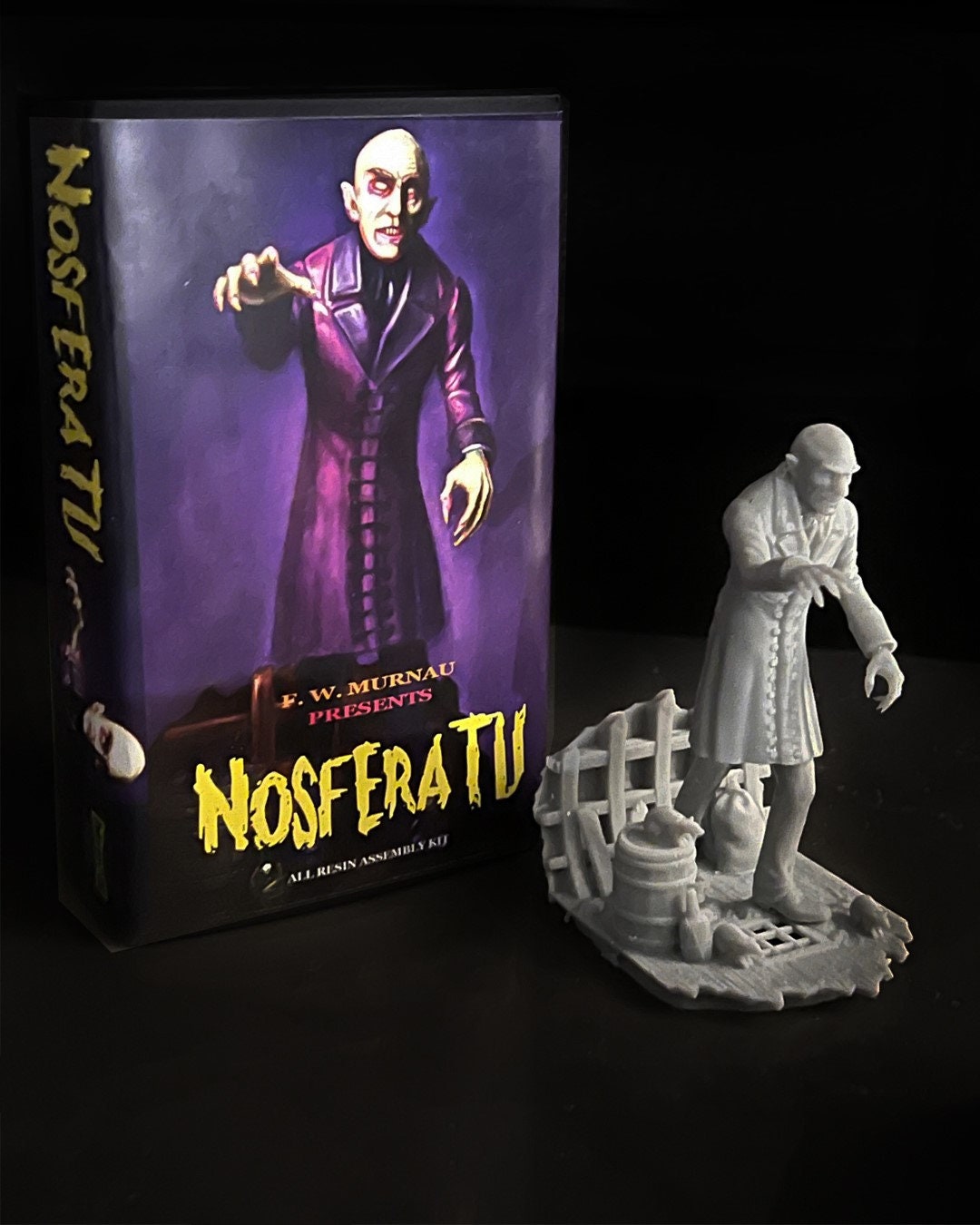 Monolith Toys 4.5" Nosferatu Grey Colored Model Kit Aurora Style Long ...