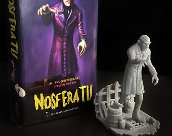 Monolith Toys 9" Nosferatu Gray Colored Frightening Lightning Model Kit ...