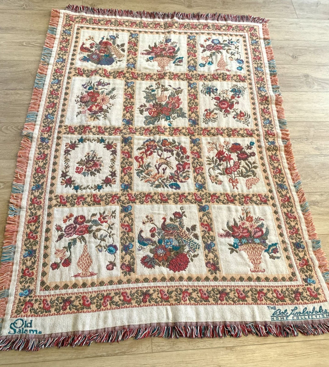 Bob Timberlake Home Collection Tapestry Throw Blanket Old Salem ...