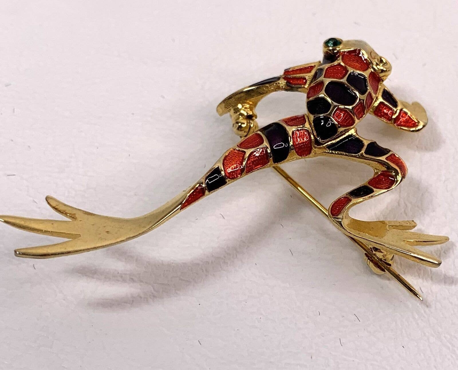 Vintage Boucher Enamel Frog Pin Brooch Designer Signed Leaping Frog - Etsy