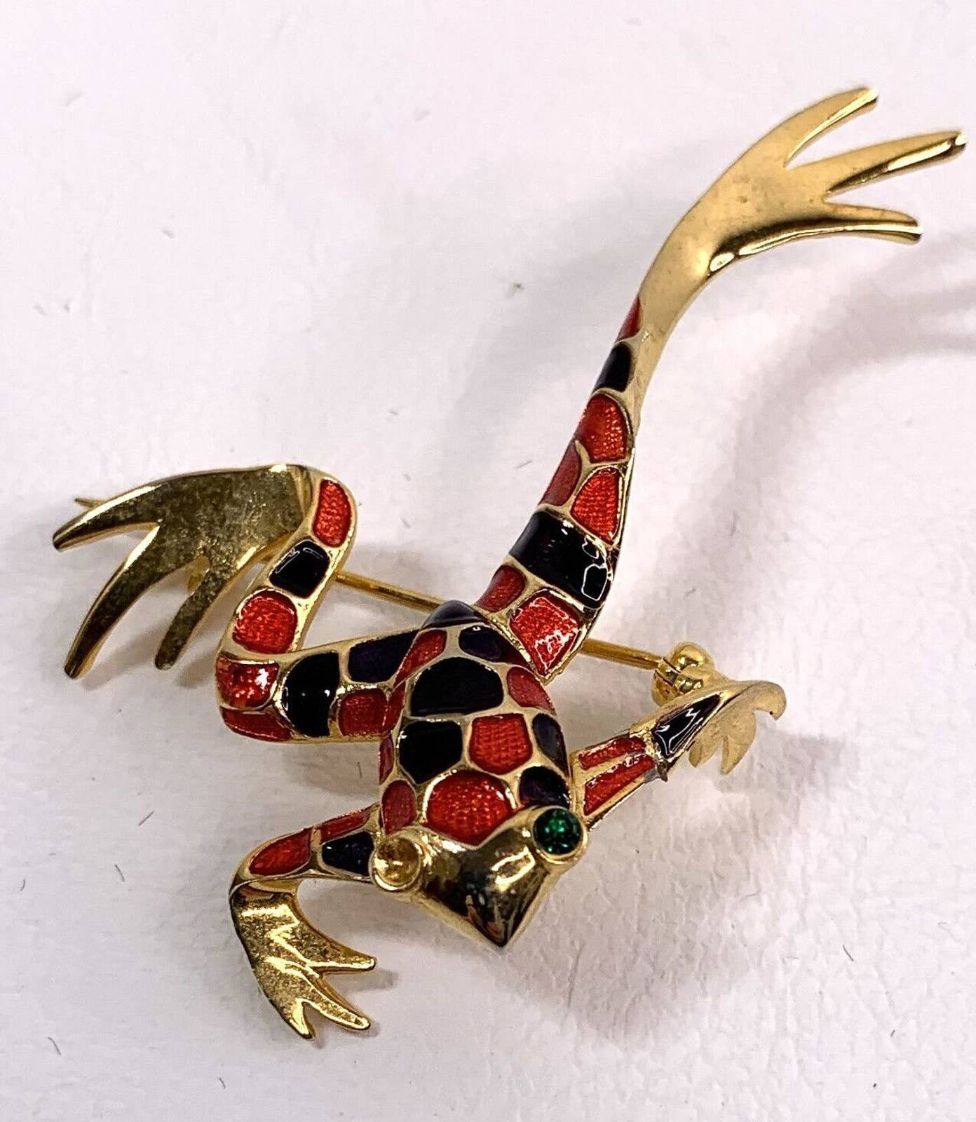 Vintage Boucher Enamel Frog Pin Brooch Designer Signed Leaping Frog - Etsy