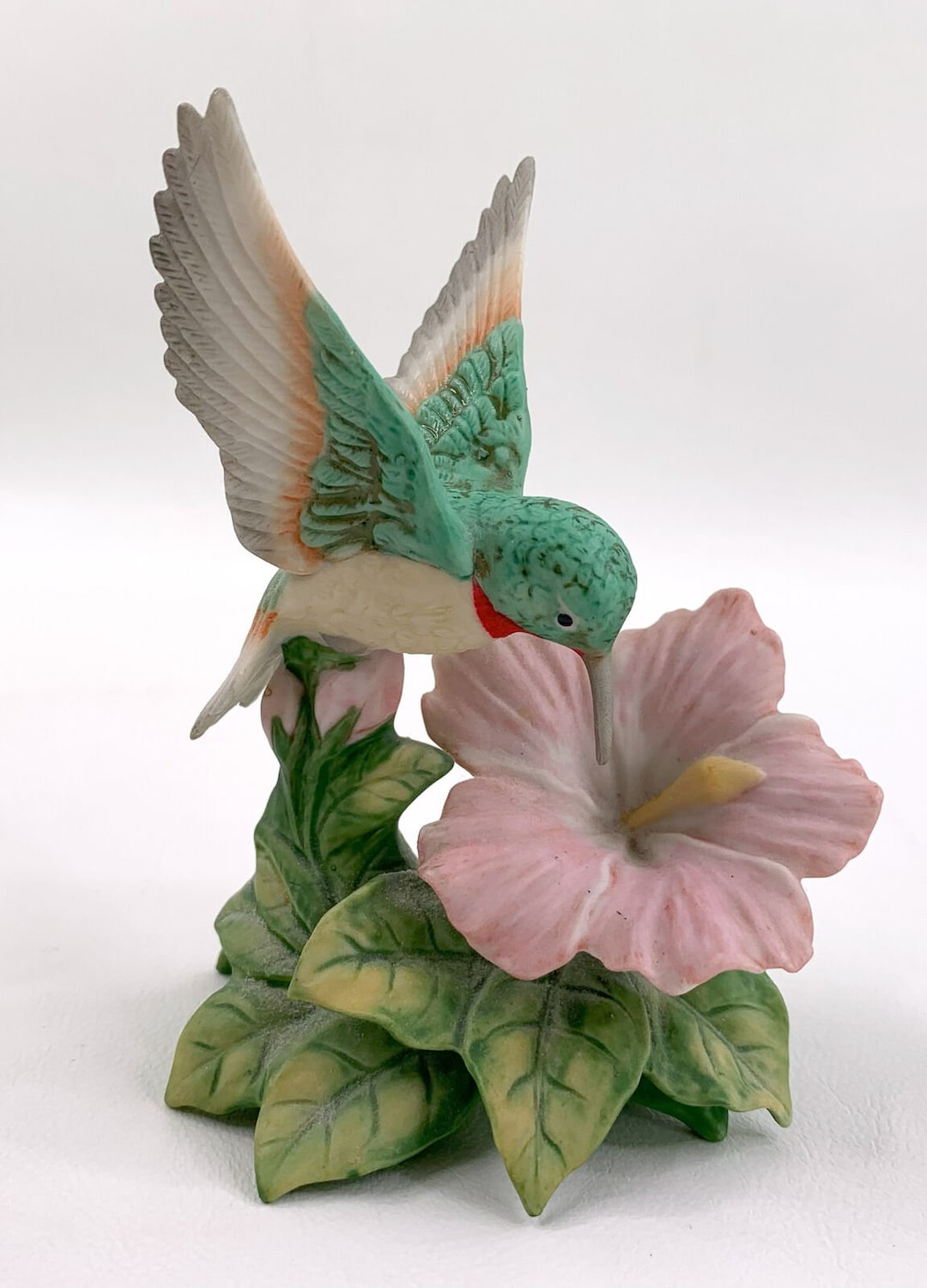 Homco Hummingbird Figurine Hand Painted Bisque Porcelain Figure Vintage ...