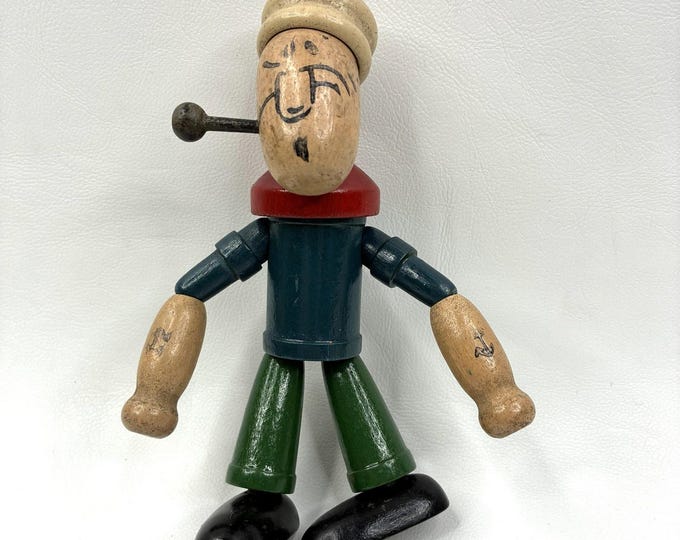 Vintage Popeye the Sailer Man Wood Popeye Toy Vintage Cartoon Character ...