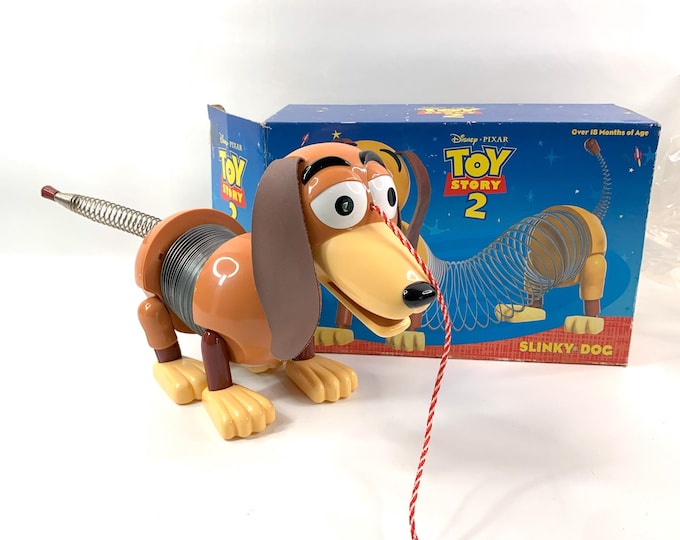 Toy Story 2 Slinky Dog Pull Toy Original Box Disney Pixar 1999 - Etsy