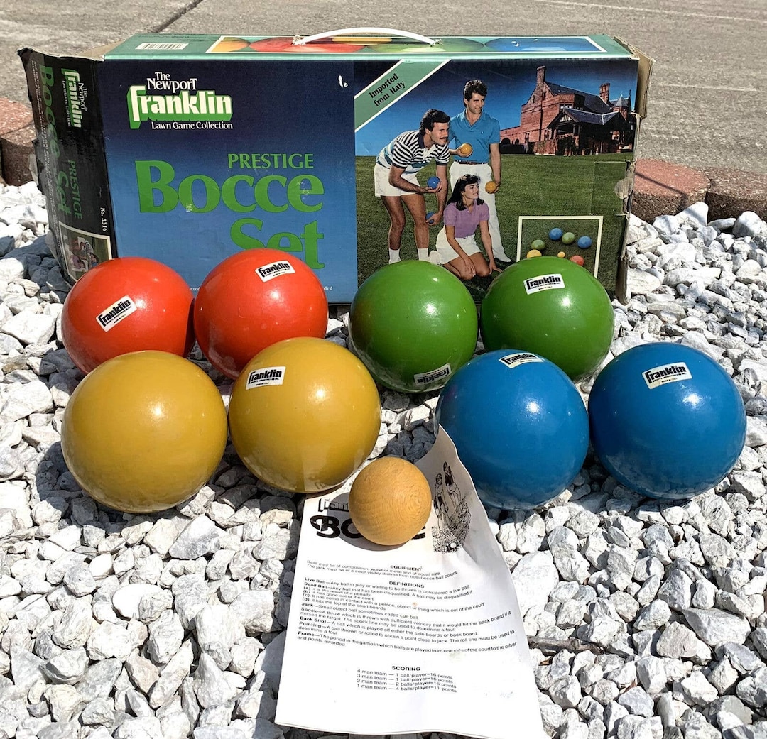 Franklin Prestige Bocce Ball Set Lawn Game in Box Italy - Etsy