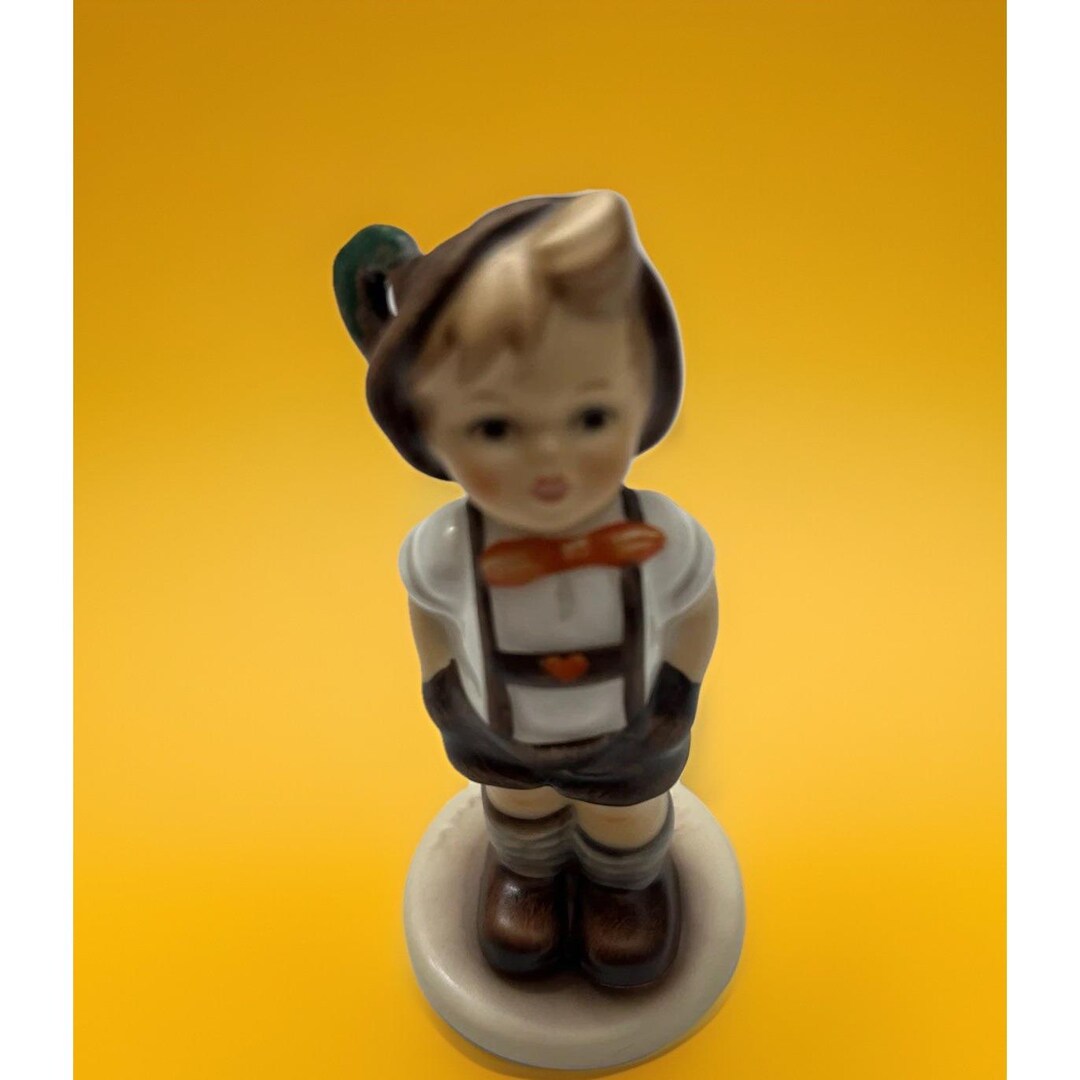 1992 Goebel Hummel for Keeps Figurine Statue Young Boy 630 Hat Germany ...