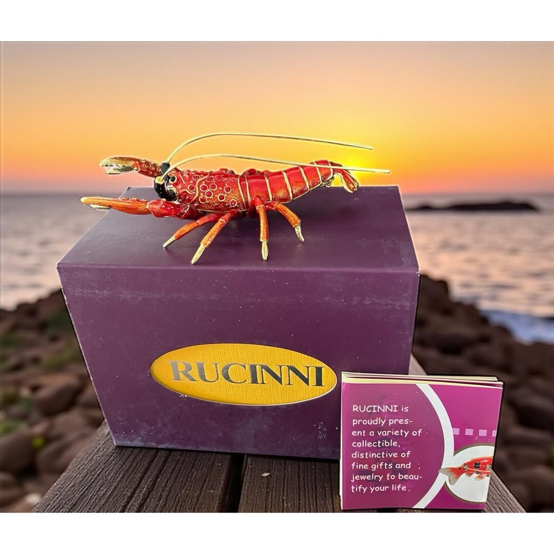 Rucinni Swarovski & Austria Stellux Crystals Lobster Trinket Jewelry ...