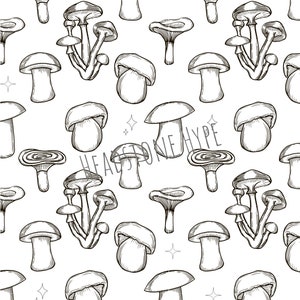 Magic Mushrooms Coloring Page -- Adult Coloring Page -- Fantasy ...