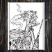Spellcasting Coloring Page -- Adult Coloring Page -- Witchy Coloring ...