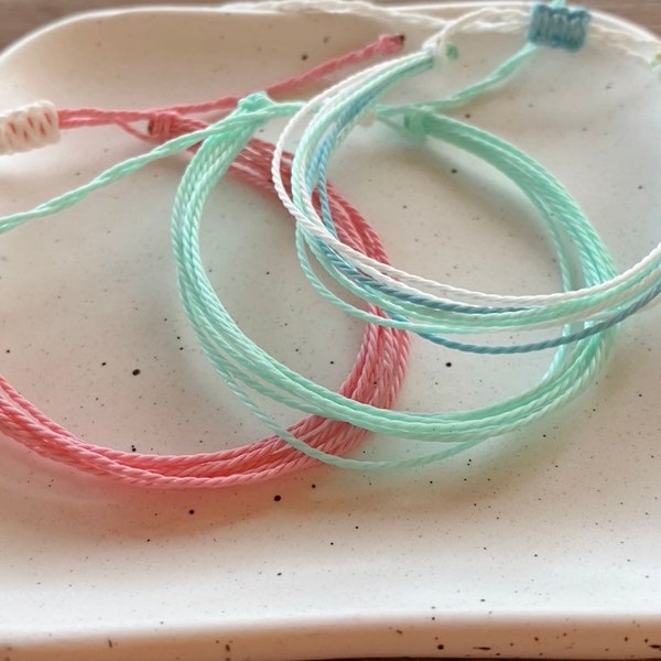 Wax String Bracelet - Etsy