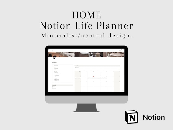 Minimalist Notion Template | Etsy