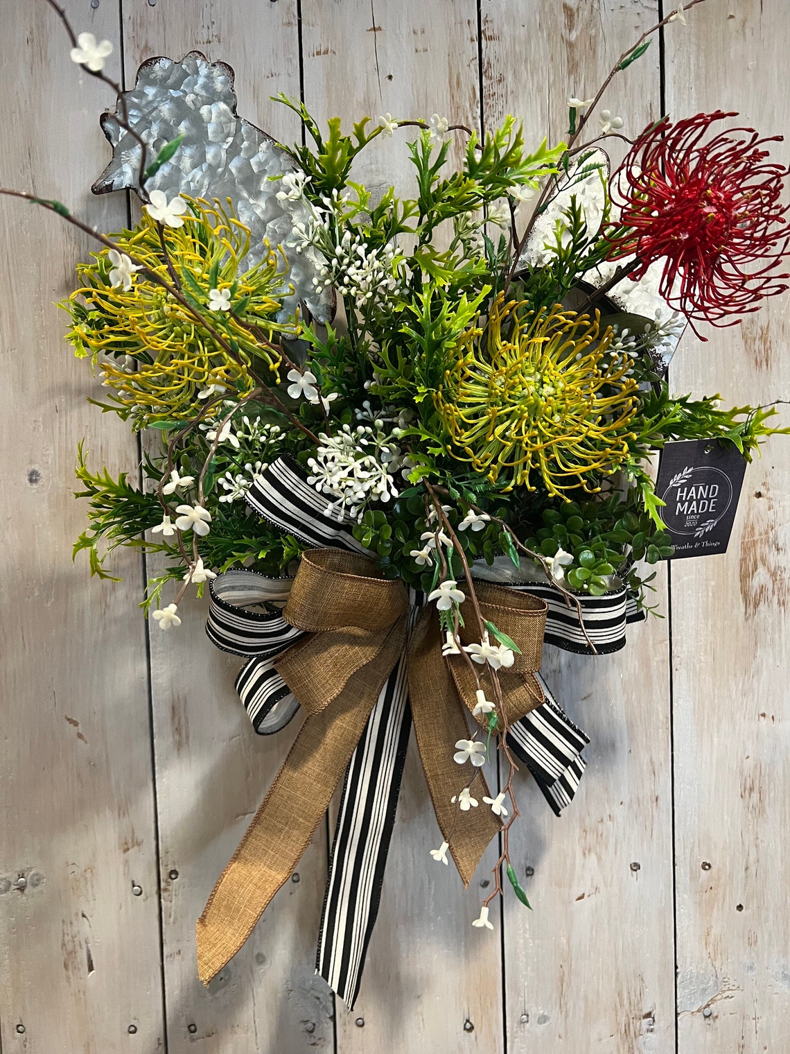 Rustic Door Hanger, Spring Door Hanger, Spring Decor, Farmhouse Wall ...