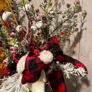 Rustic Christmas Centerpiece, Cardinal Arrangement, Christmas Decor ...