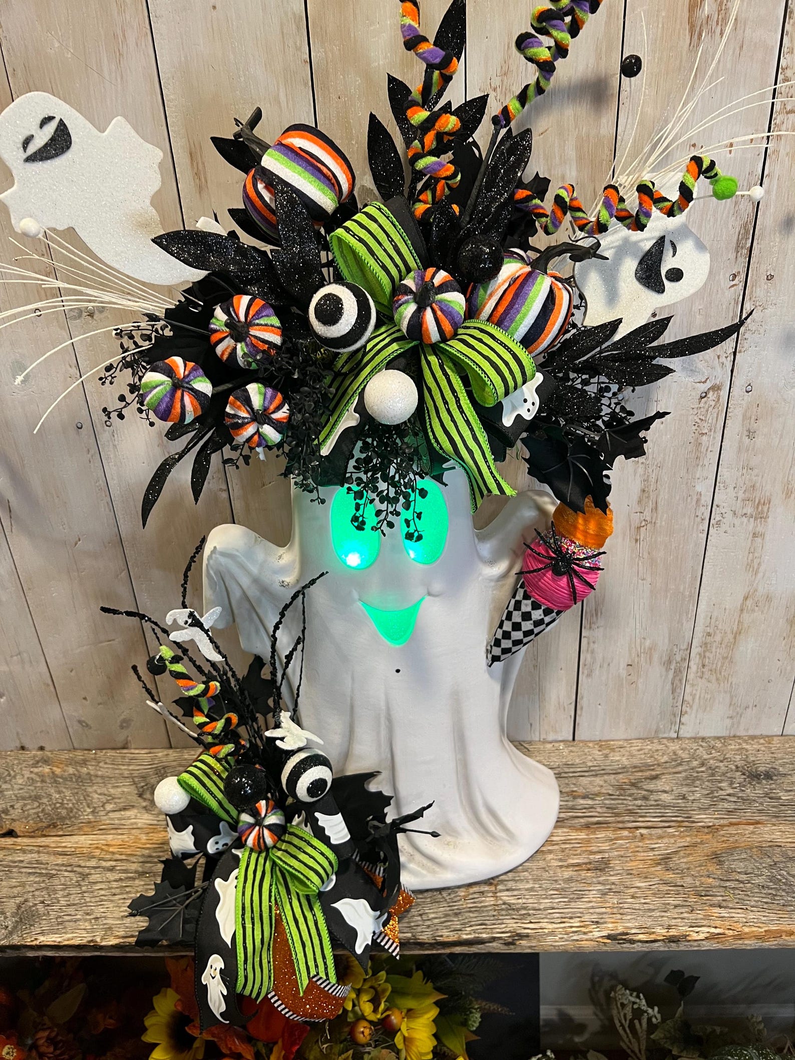 Ghost Centerpiece, Ghost Door Hanger, Halloween Door Hanger, Halloween ...