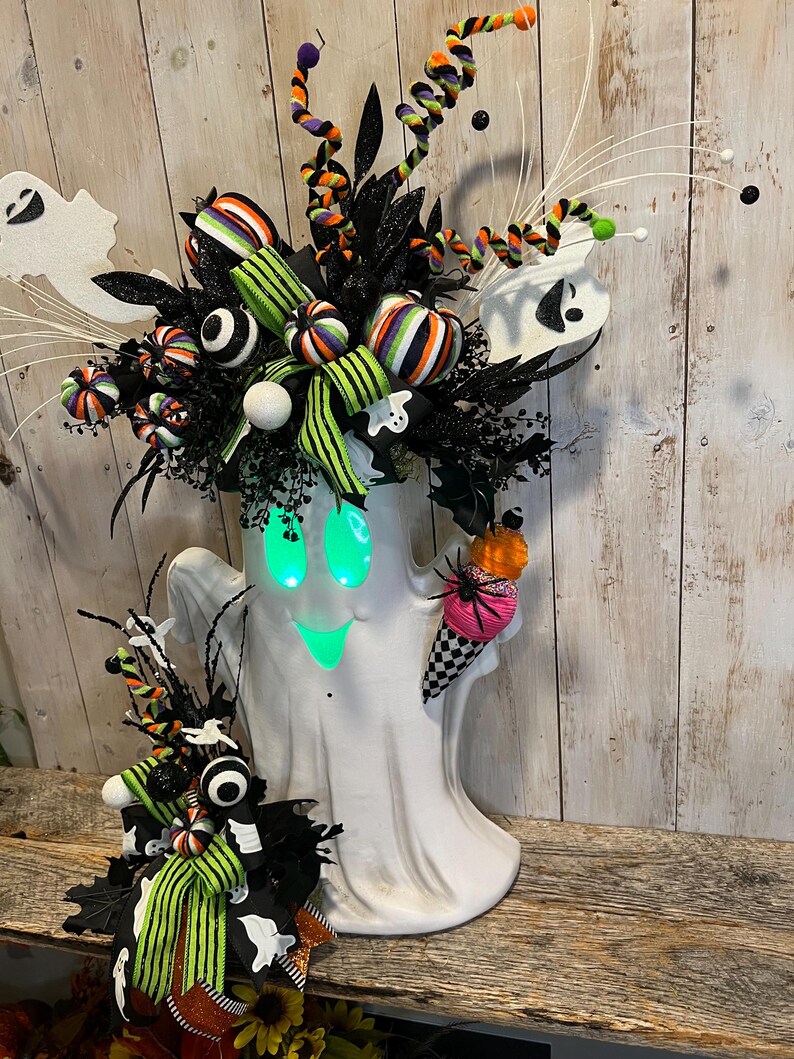Ghost Centerpiece, Ghost Door Hanger, Halloween Door Hanger, Halloween ...