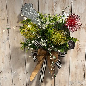 Rustic Door Hanger, Spring Door Hanger, Spring Decor, Farmhouse Wall ...