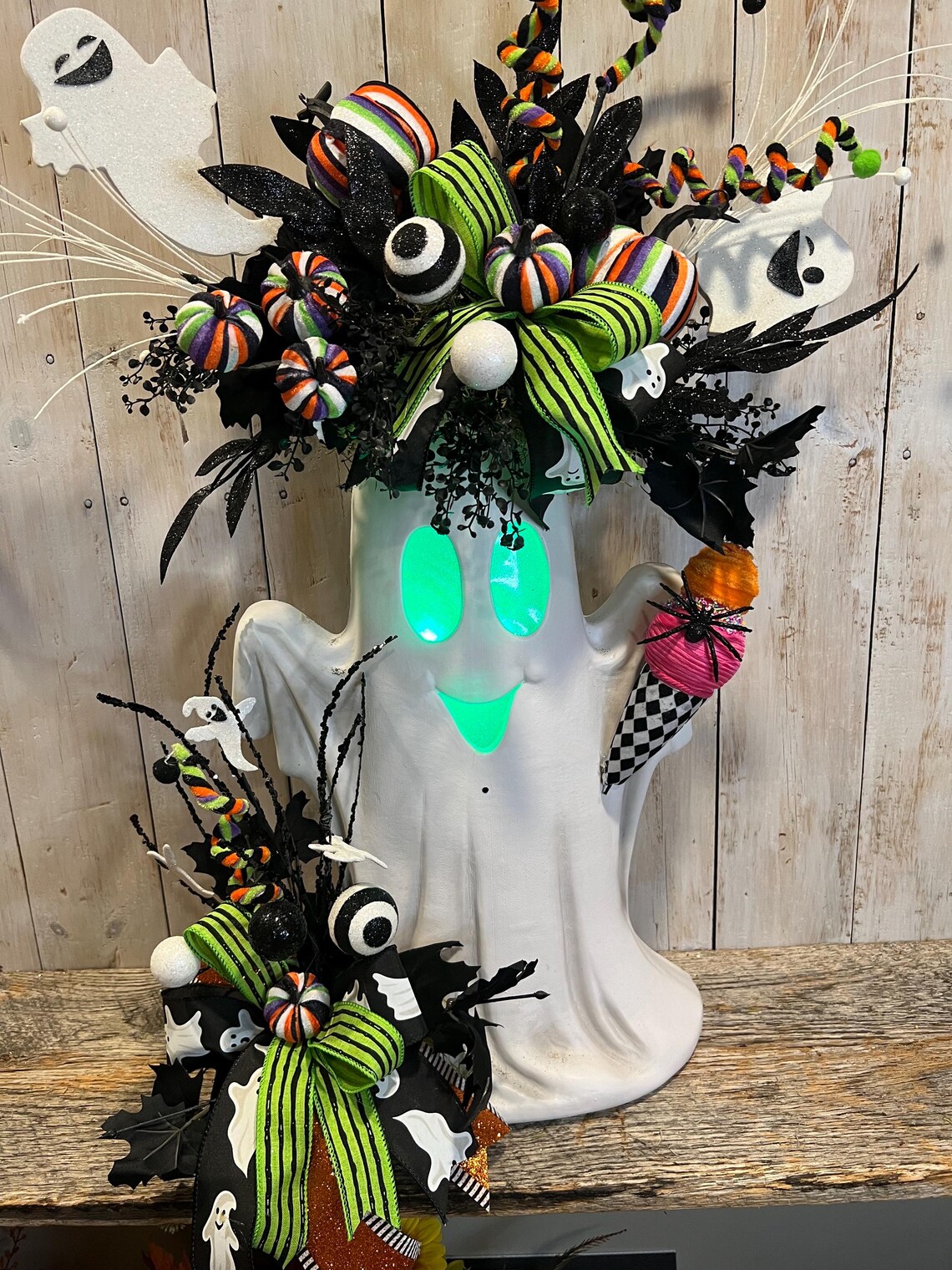 Ghost Centerpiece, Ghost Door Hanger, Halloween Door Hanger, Halloween ...