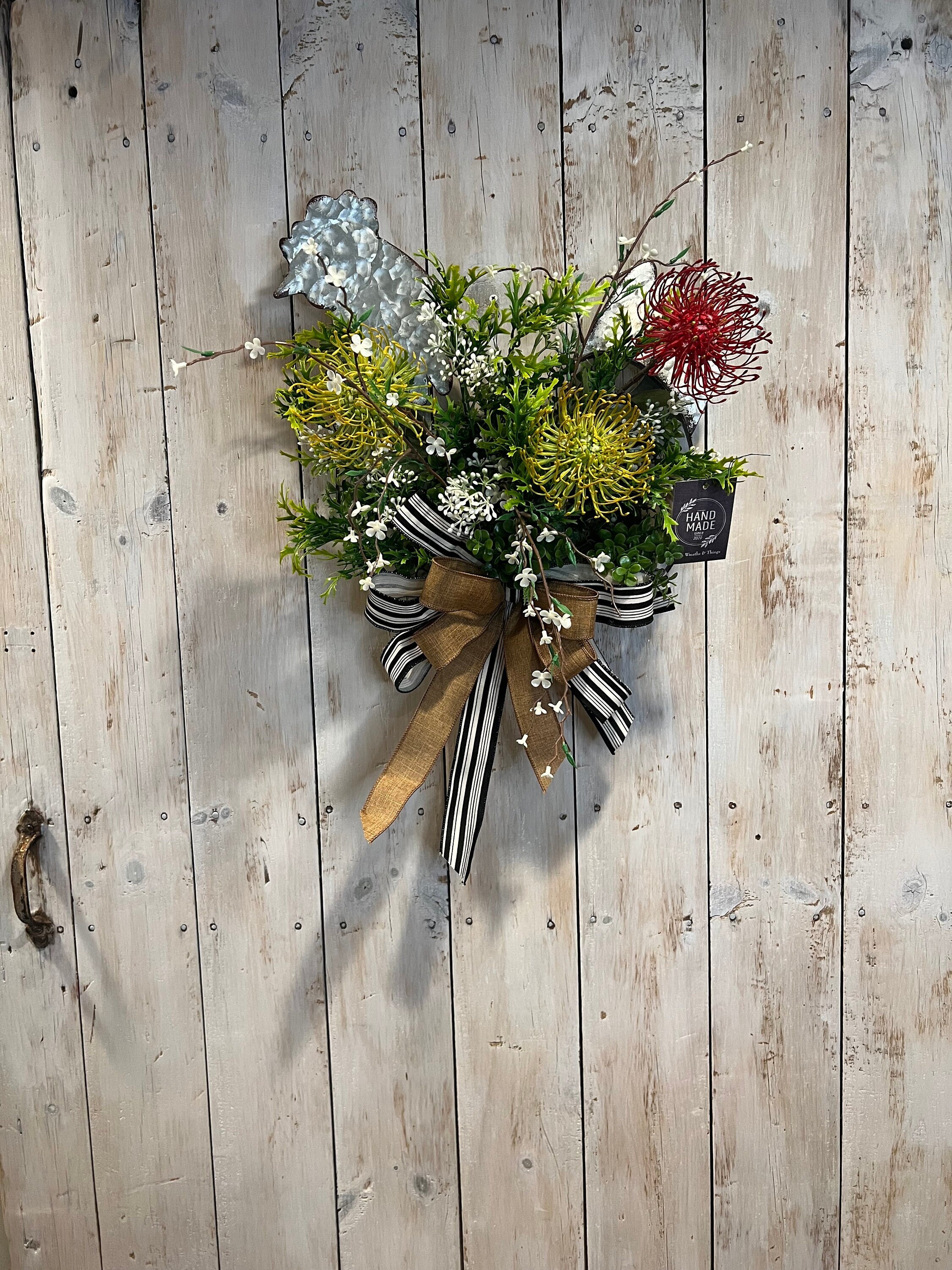 Rustic Door Hanger, Spring Door Hanger, Spring Decor, Farmhouse Wall ...