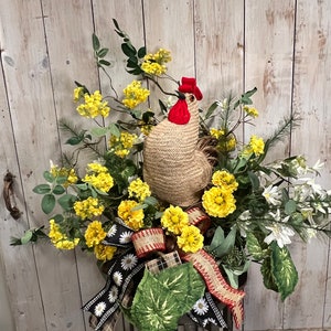 Rooster Centerpiece, Rooster Arrangement, Summer Arrangement, Summer ...