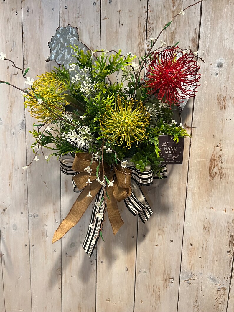 Rustic Door Hanger, Spring Door Hanger, Spring Decor, Farmhouse Wall ...