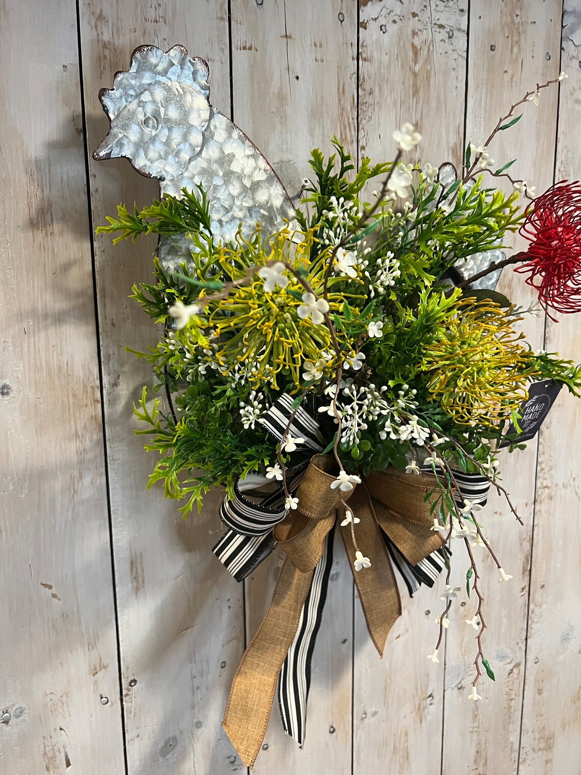 Rustic Door Hanger, Spring Door Hanger, Spring Decor, Farmhouse Wall ...