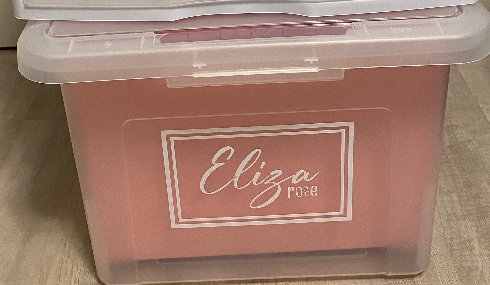 Personalized Milestone Bins, Personalized Bin, Unique Storage Bin ...
