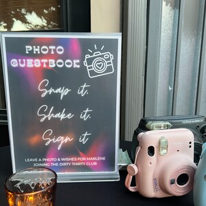 Customized Neon Polaroid Photobooth Sign - Etsy