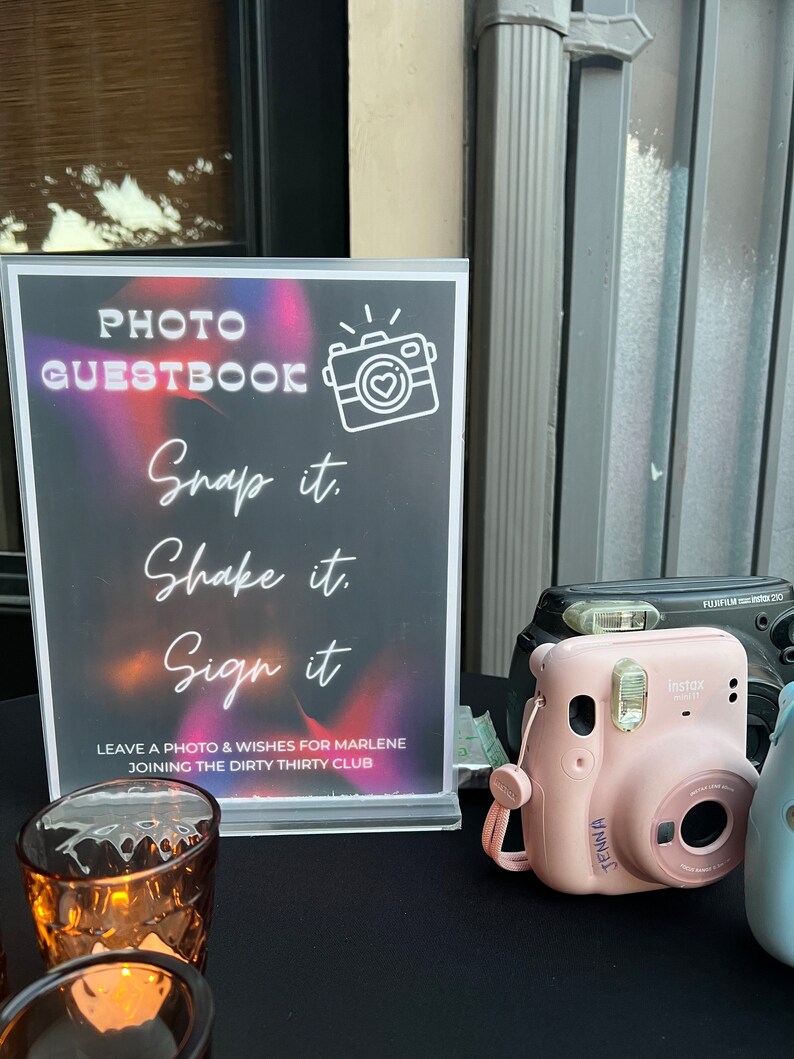 Customized Neon Polaroid Photobooth Sign - Etsy