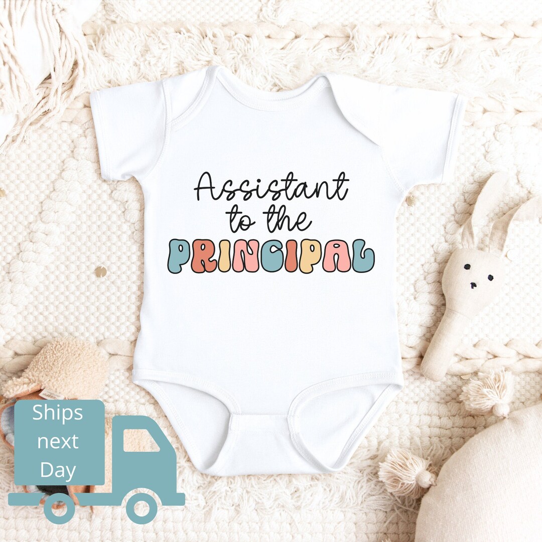 Principal Bodysuit, Cute Principal Baby Gift, Profession, Baby Shower ...