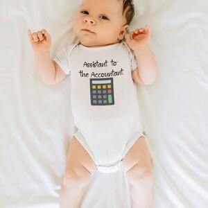 Accountant Assistant Baby Bodysuit, Accounting Gift - Etsy