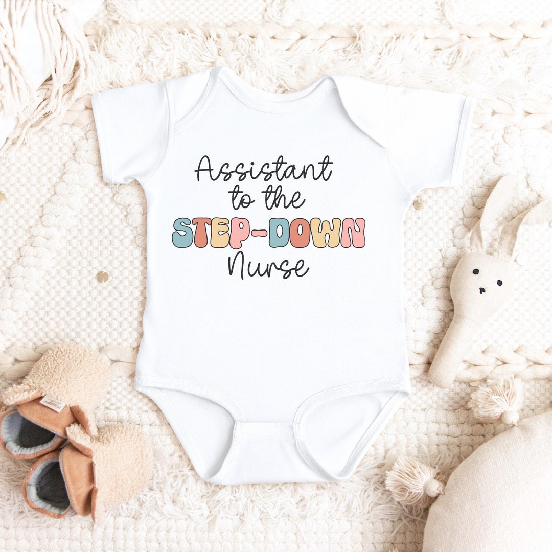 Step Down Nurse Bodysuit, Cute Nurse Baby Gift, Profession, Baby Shower ...