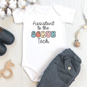 Scrub Tech Bodysuit, Cute Scrub Tech Baby Gift, Profession, Baby Shower ...