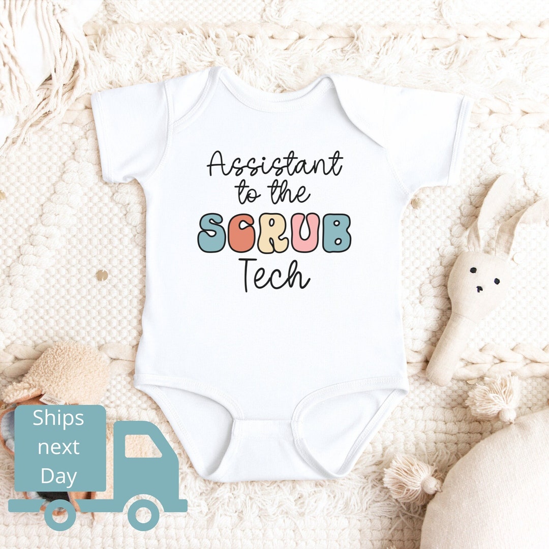 Scrub Tech Bodysuit, Cute Scrub Tech Baby Gift, Profession, Baby Shower ...