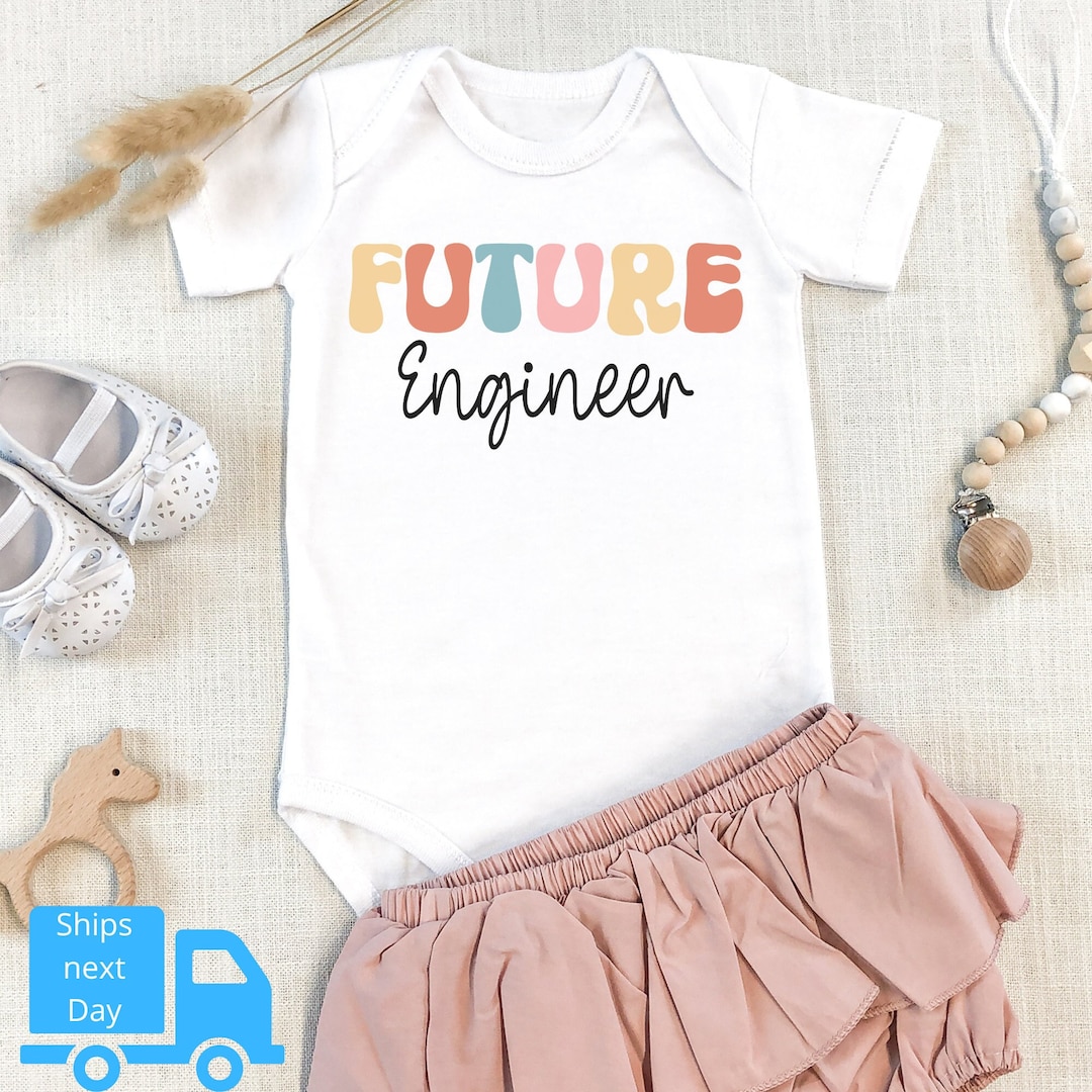 Engineer Bodysuit, Cute Engineer Gift, Baby Gift Engineer, Profession ...