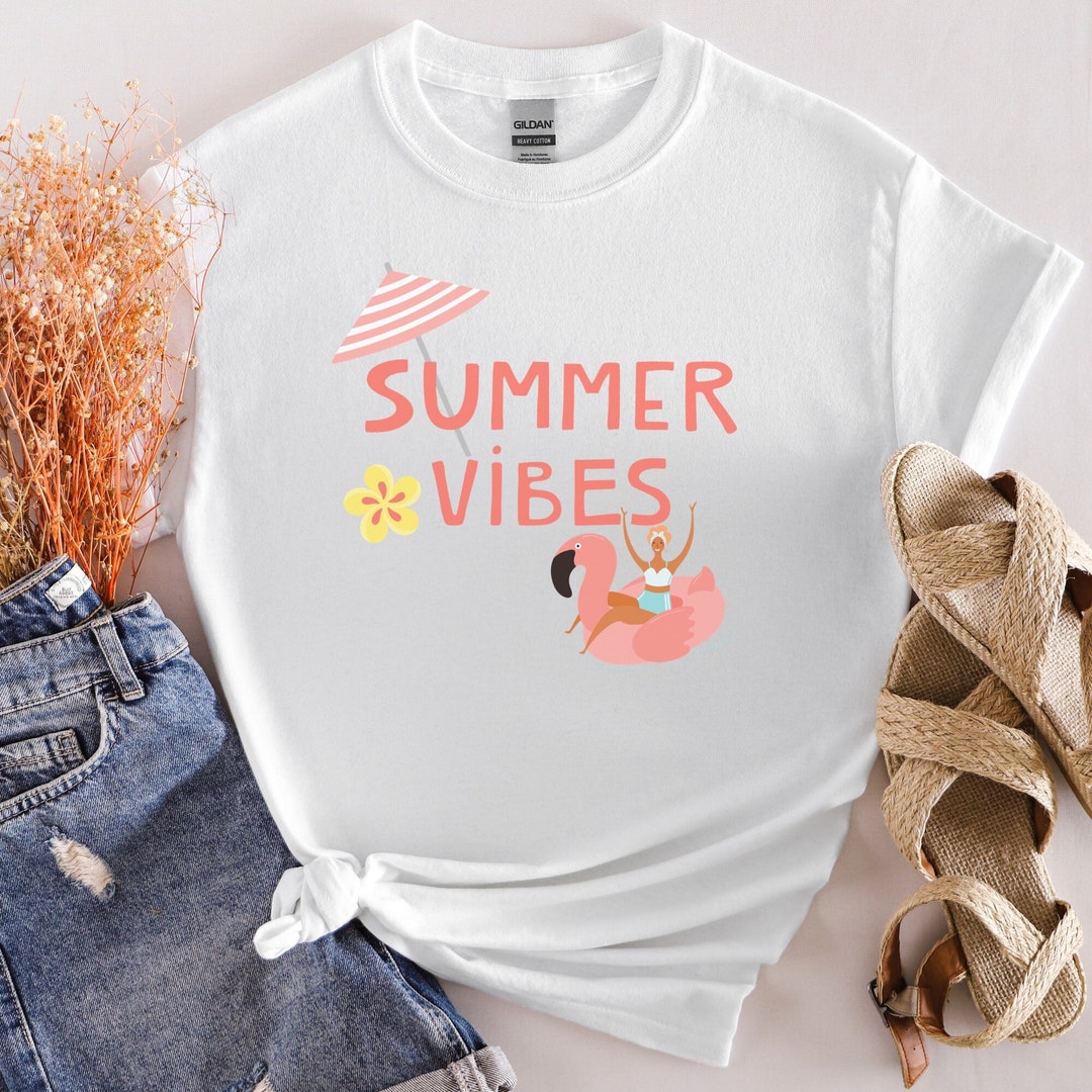 Summer Vibes Shirt, Summertime Tee, Happy Summer Shirt, Vacation T ...
