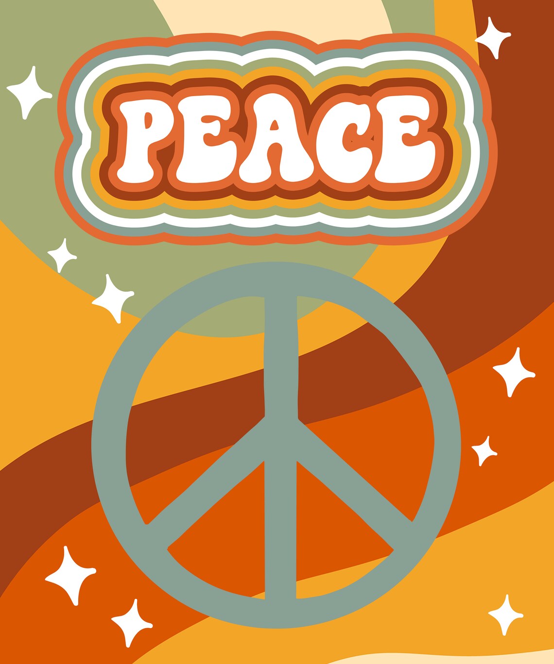 Retro Class Posters, Class Decor, Teacher Printable Posters, Groovy ...