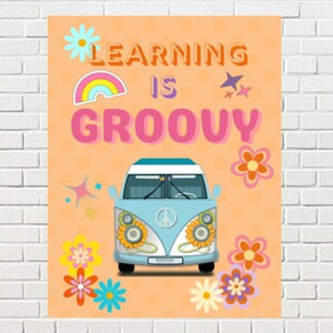 Retro Classroom Posters Class Decor Teacher Printable - Etsy