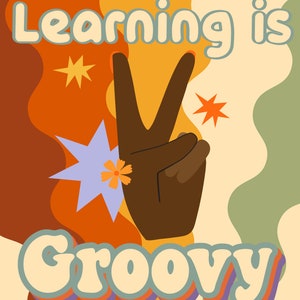 Retro Class Posters, Class Decor, Teacher Printable Posters, Groovy ...