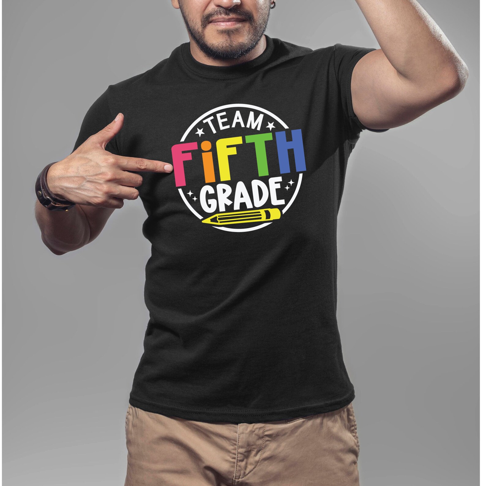Teacher Grade Level Shirts, Back to School Tees, Colorful Teacher Team ...