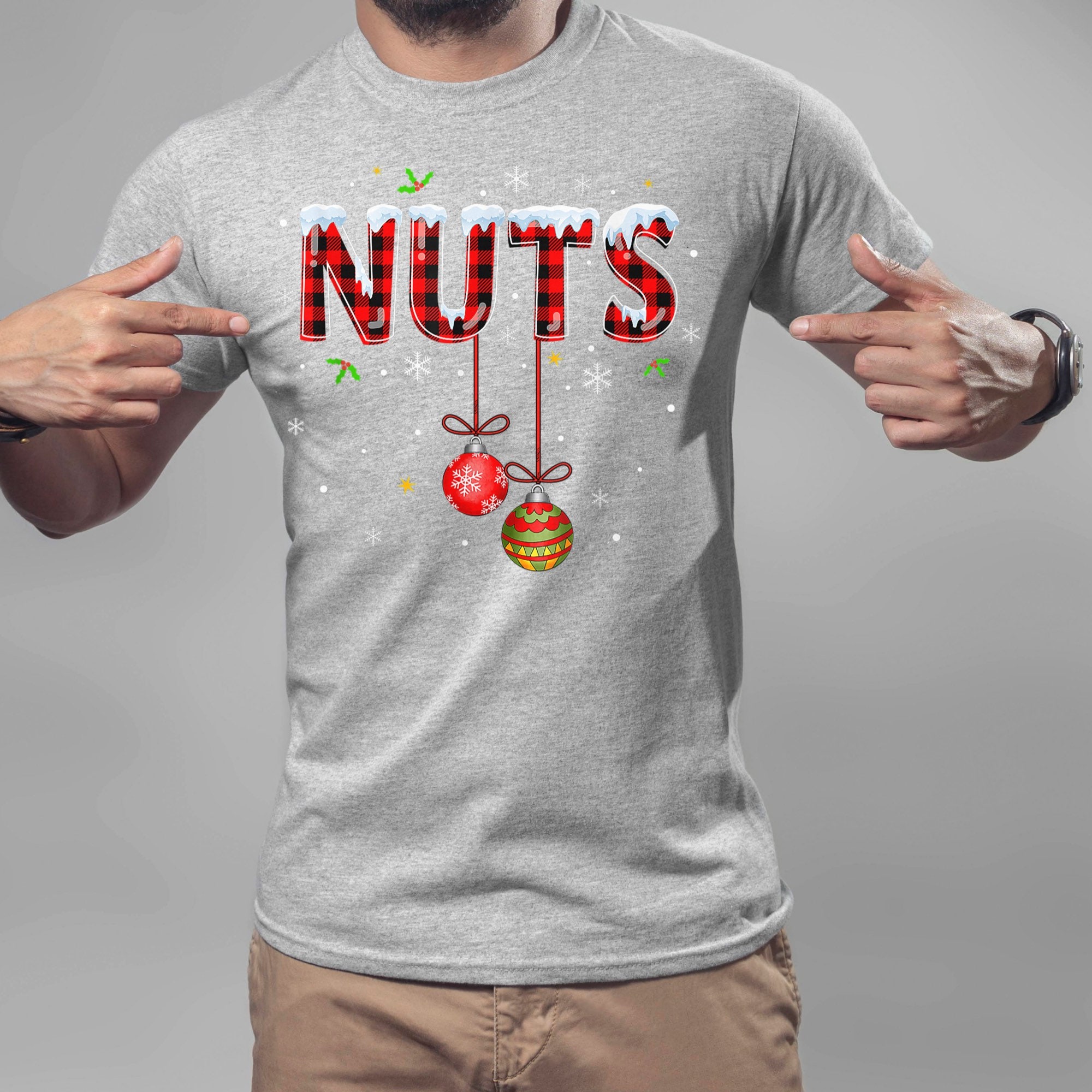 Couples Christmas Shirts, Funny Chestnuts Xmas Tees, Chest and Nuts ...