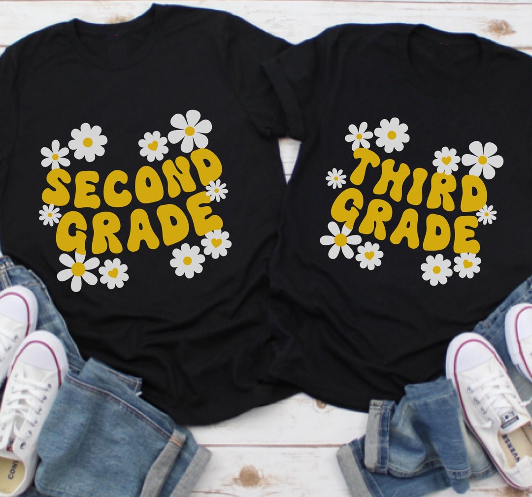 Teacher Grade Level Shirt, Back to School Tees, Blooming Daisy Shirts ...