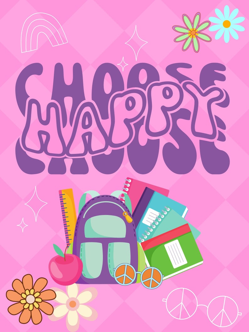 Retro Classroom Posters, Class Decor, Teacher Printable Posters, Groovy ...