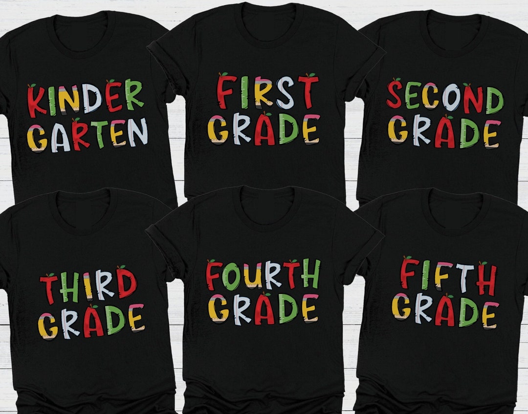 Grade Level Teacher Shirts, Back to School Tees, School Teacher Team ...