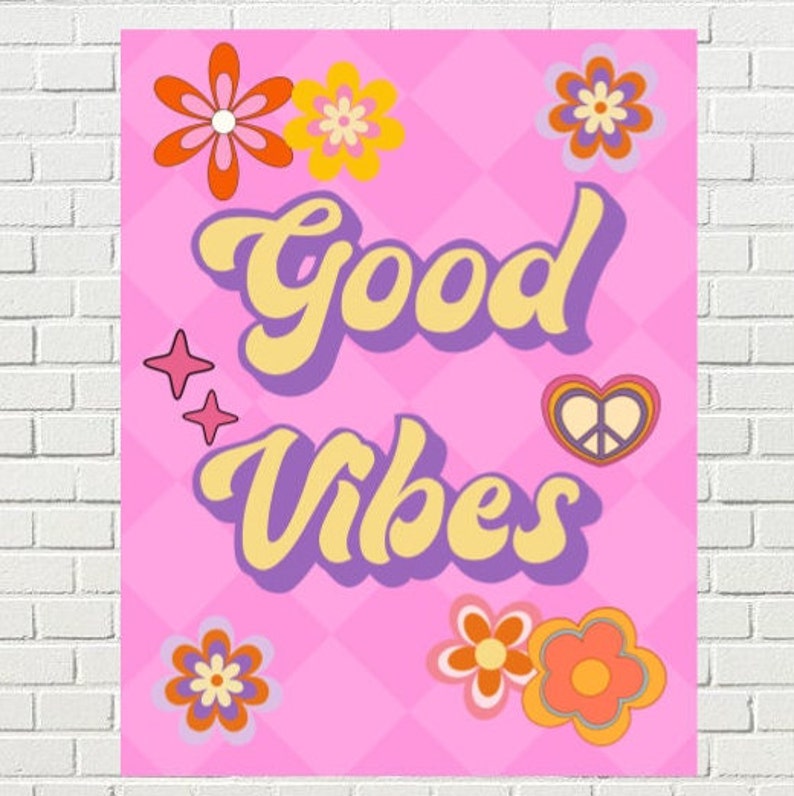 Retro Classroom Posters, Class Decor, Teacher Printable Posters, Groovy ...