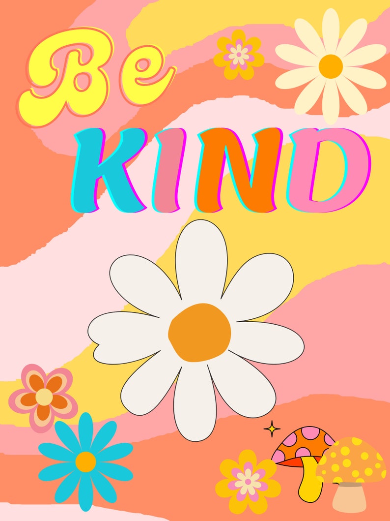 Retro Classroom Posters, Class Decor, Teacher Printable Posters, Groovy ...