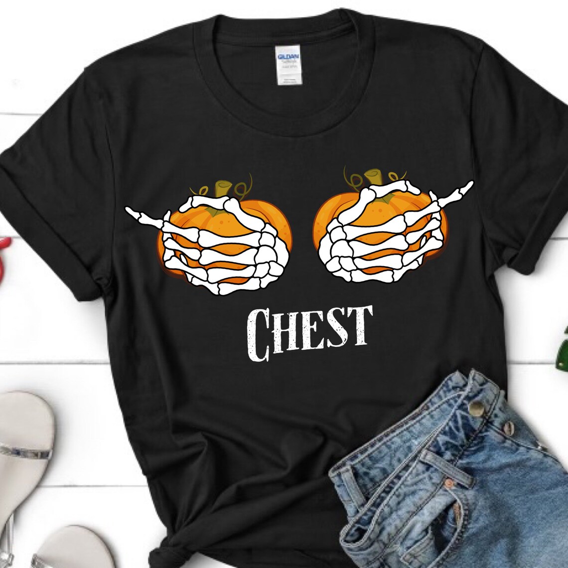 Couples Halloween Shirts, Funny Chestnuts Halloween Tees, Chest and ...