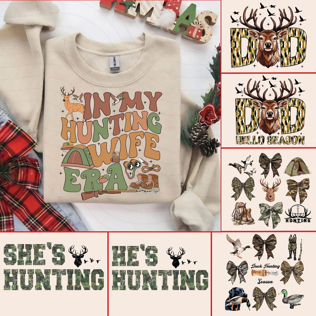 Hello Hunting Season Goodbye Husband Png Bundle, Camouflage Old Camo ...
