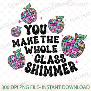 You Make the Whole Class Shimmer PNG, Apple Mirrorball Png, Apple ...