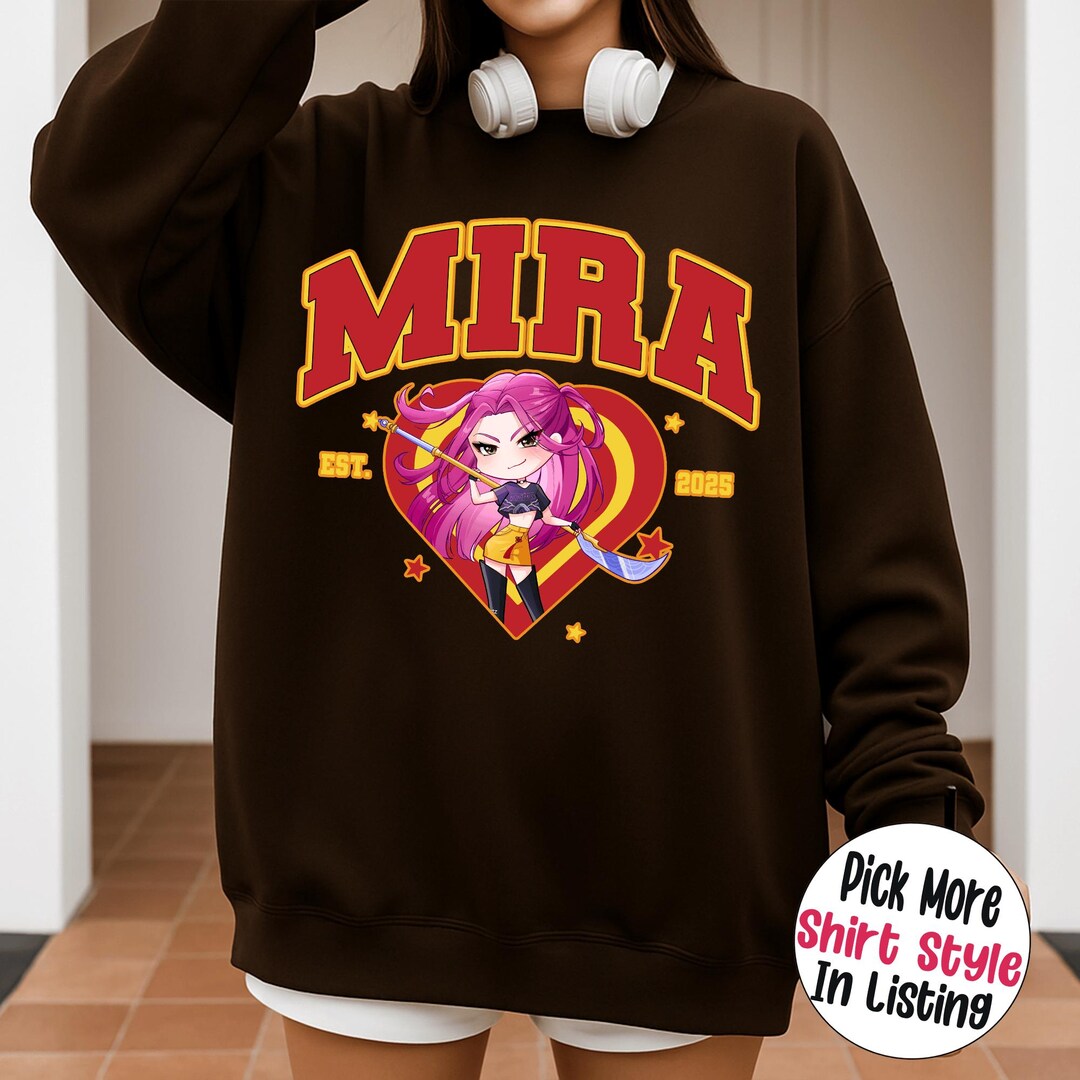 Mira Chibi Huntrix Kpop Demon Hunters Shirt, Fall Vibe Rumi Mira Zoey ...