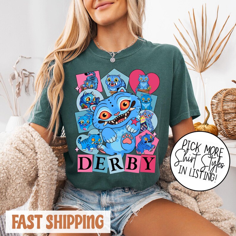 Comfort Colors Derpy Kpop Demon Hunter Shirt, Derpy Tiger and Bird Cute ...
